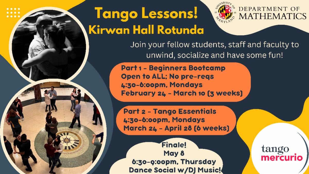 Tango Lessons | Arts for All at Maryland